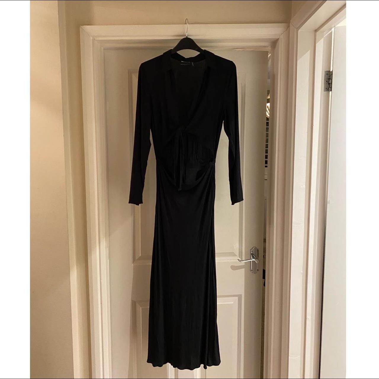 Asos black cut out maxi dress, UK8 Worn once,... - Depop