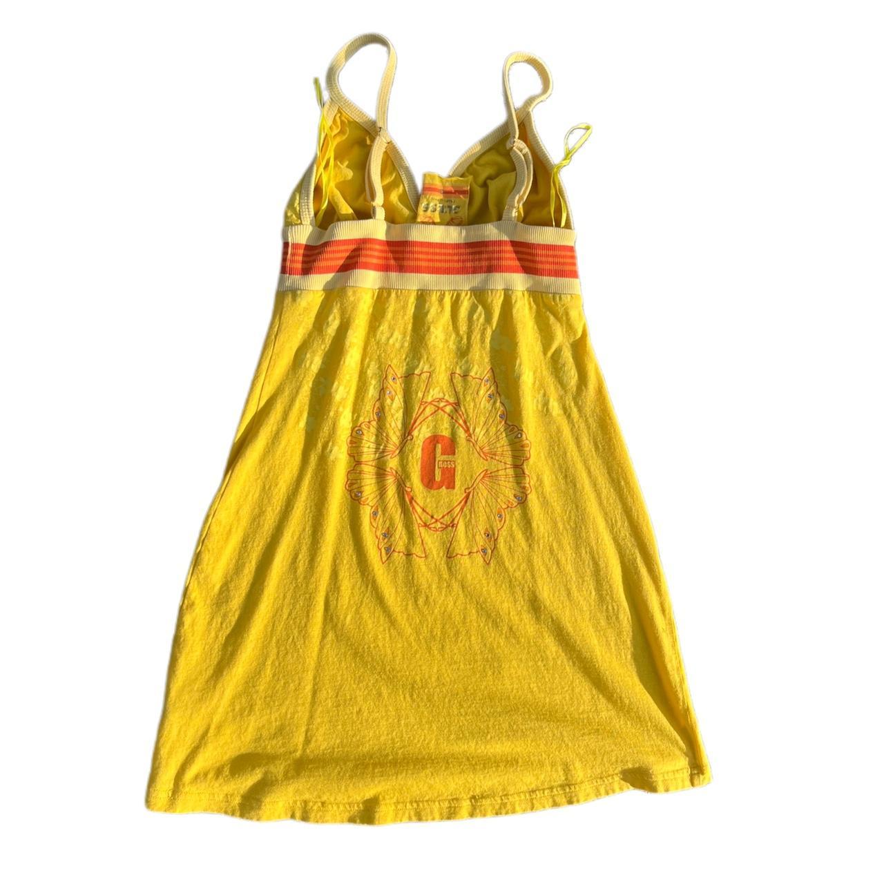 2000s Yellow Tank Top Dress - this dress is so y2k!... - Depop