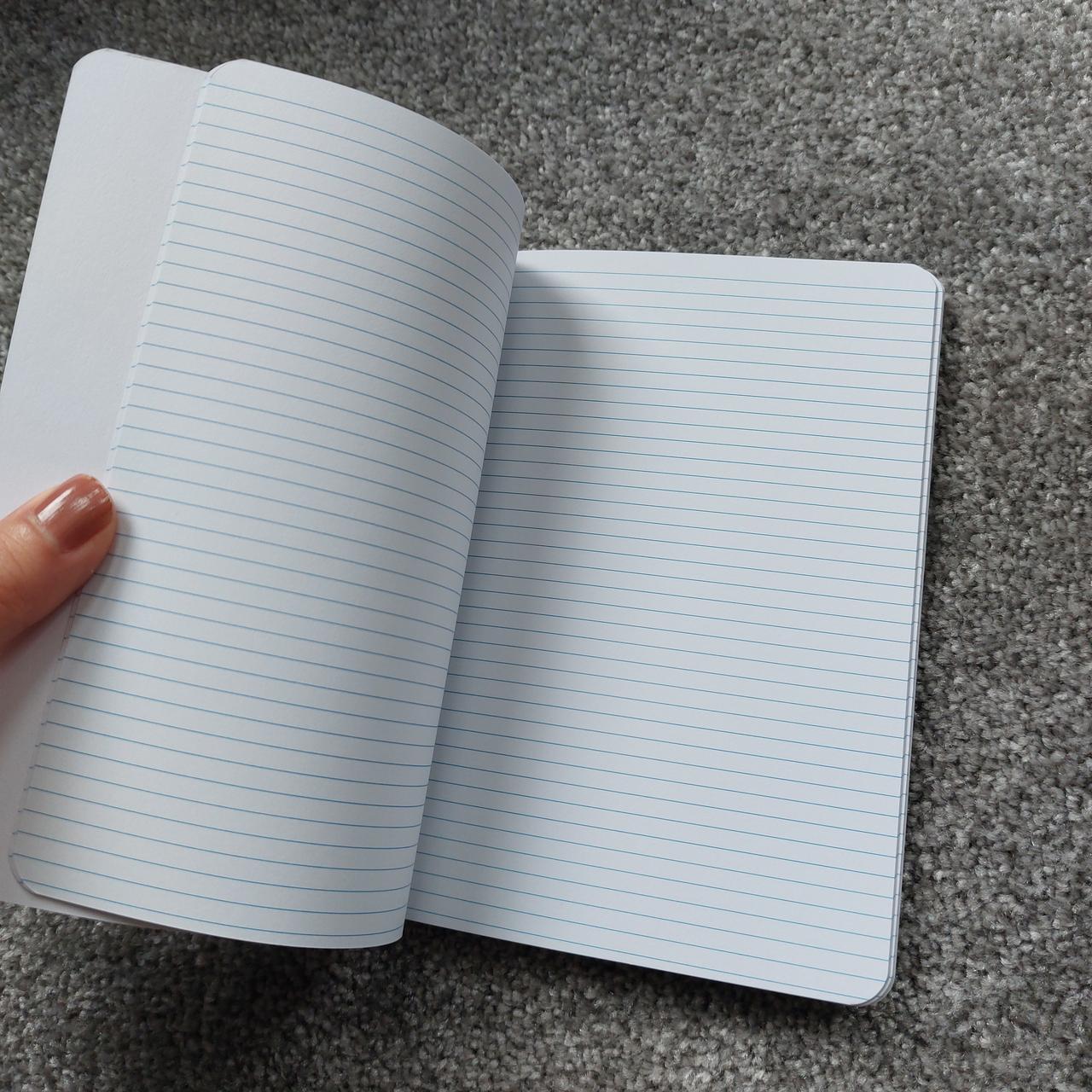 Small lined notebook with portrait and... - Depop