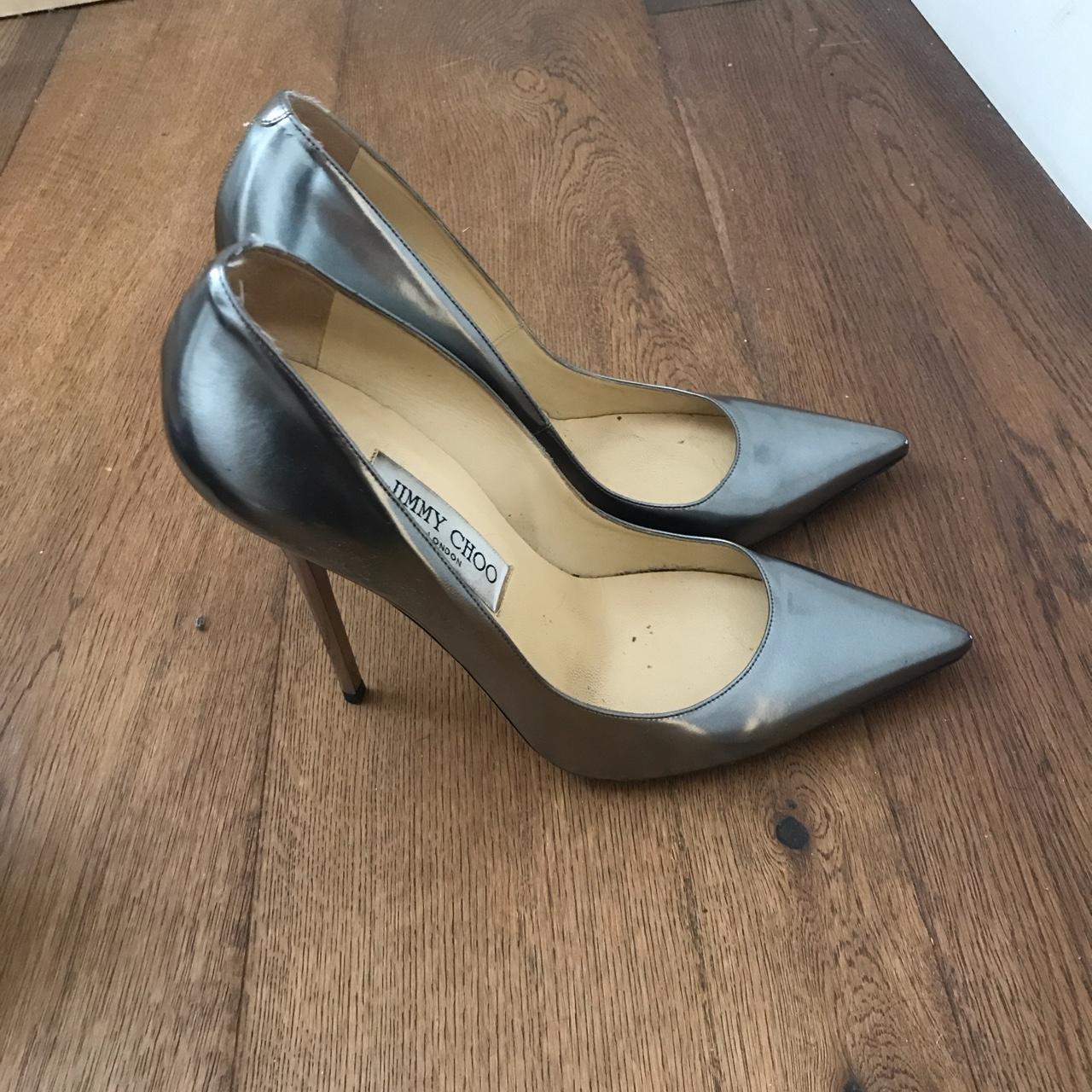 Silver Jimmy Choo stilettos, so sassy and flash but... - Depop