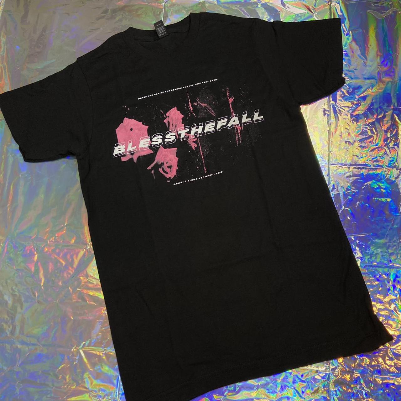 Bless the Fall Welcome Home Tee Pink graphic with... - Depop