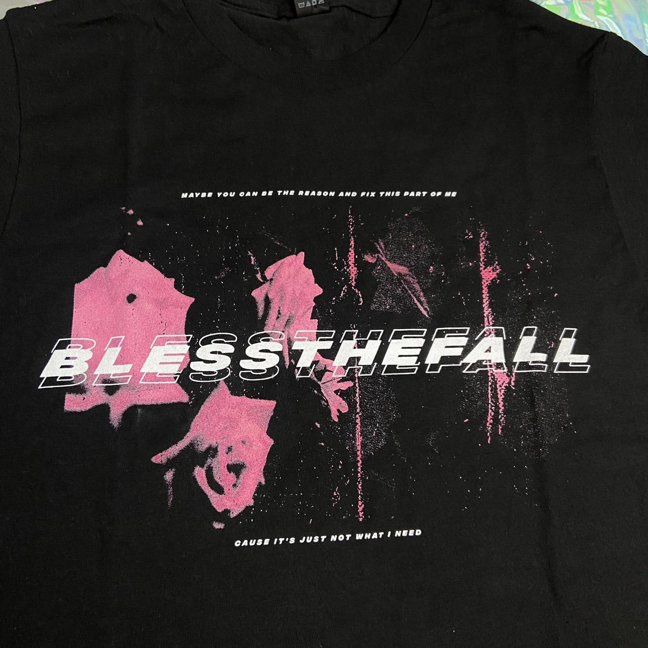 Bless the Fall Welcome Home Tee Pink graphic with... | Depop