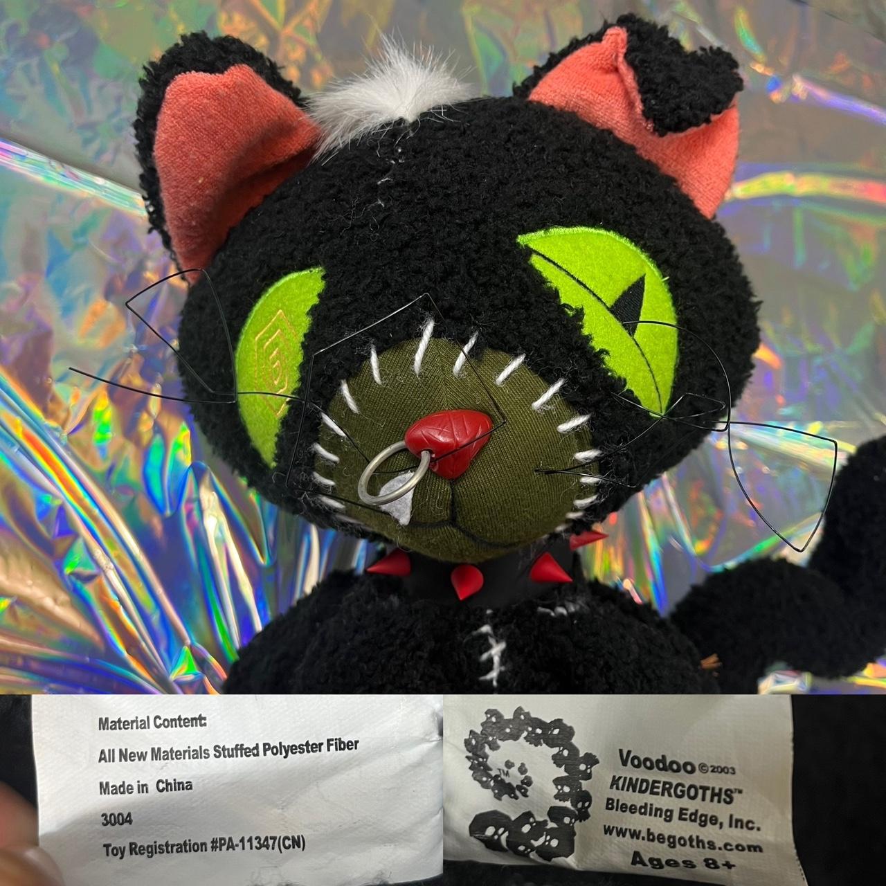 Y2K 2000s KinderGoths Voodoo Kitty Plush 2003... - Depop