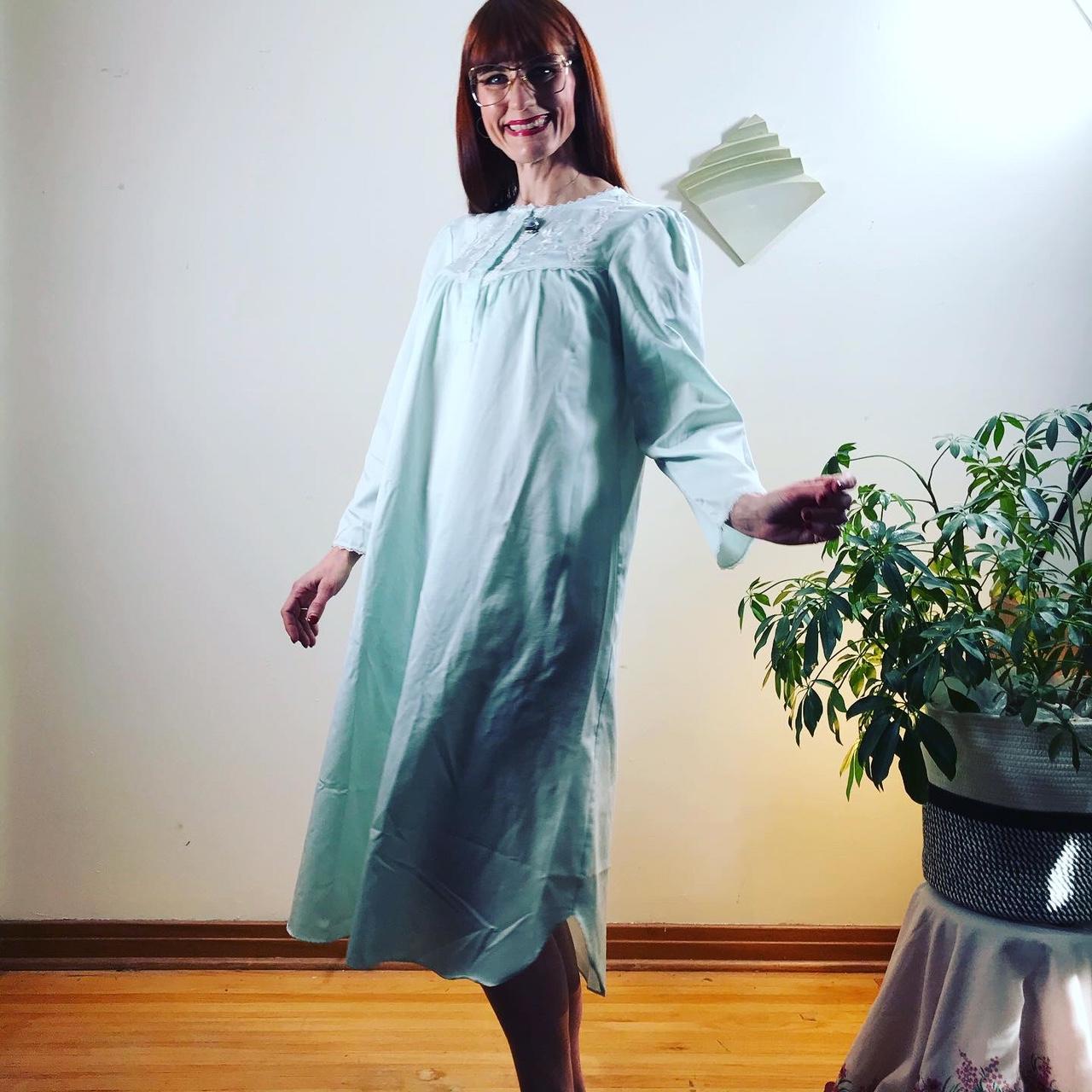 This Cottage-core Vintage Collette Mint Green... - Depop