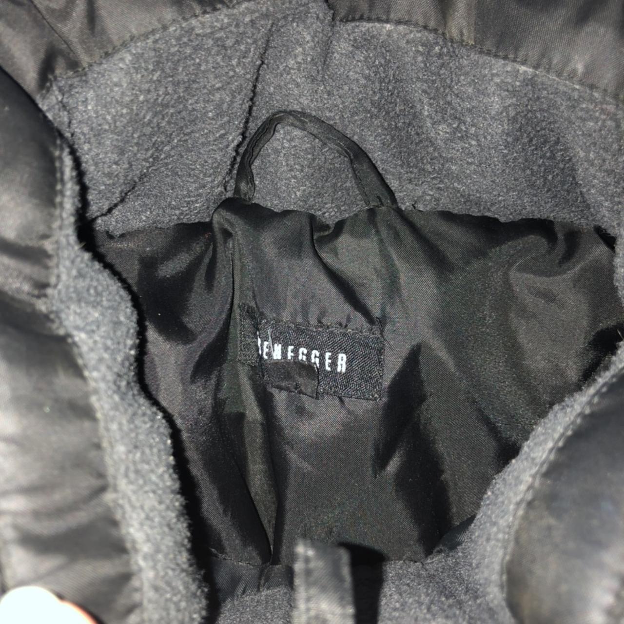 eisenegger black puffer jacket, has its wears... - Depop