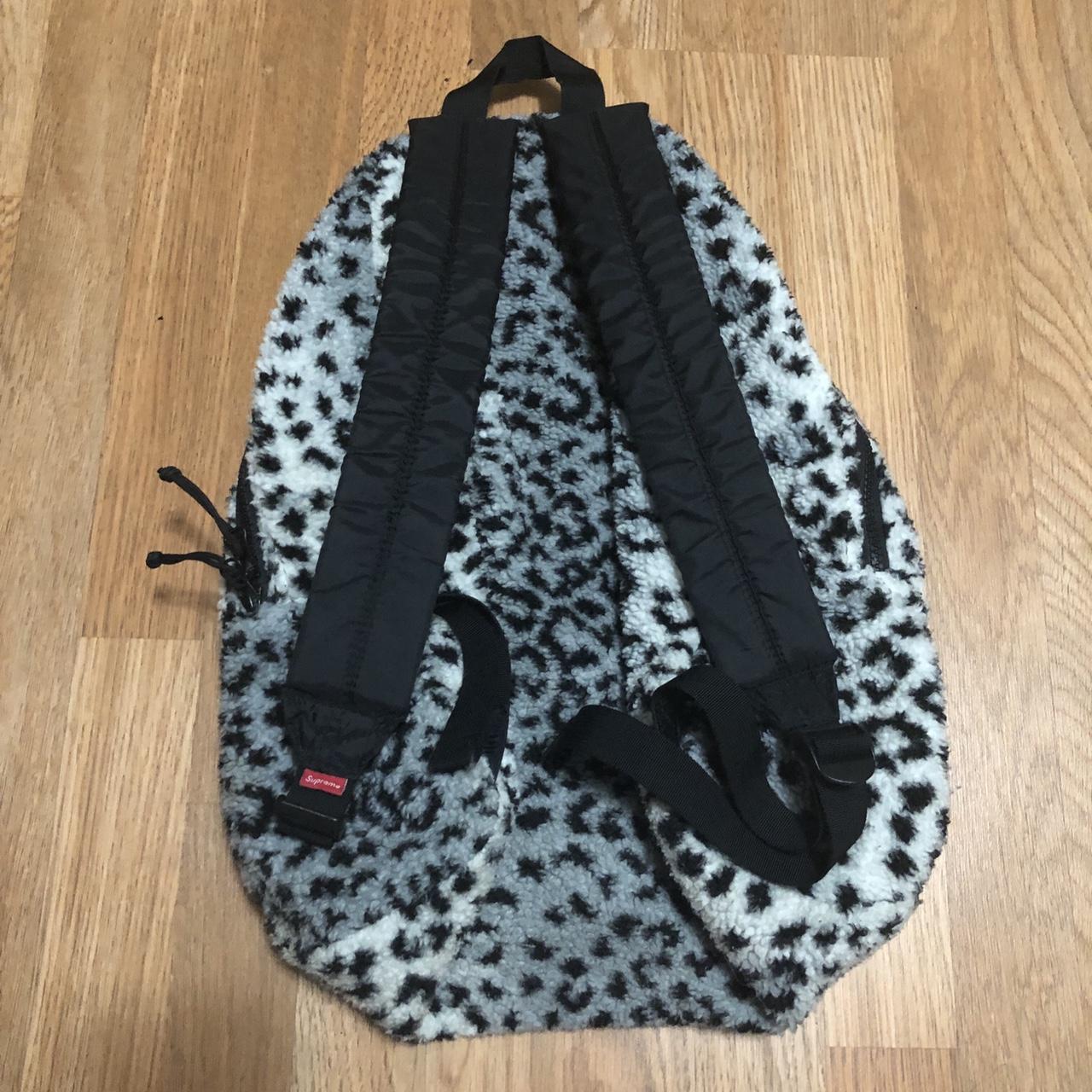 Supreme - Leopard Fleece Backpack - White Supreme | Depop Supreme - Leopard Fleece Backpack - White Supreme | Depop