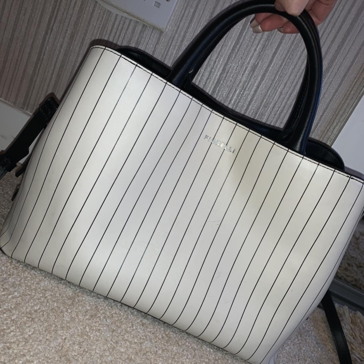 Cream and black stripped fiorelli bag Loved this... - Depop