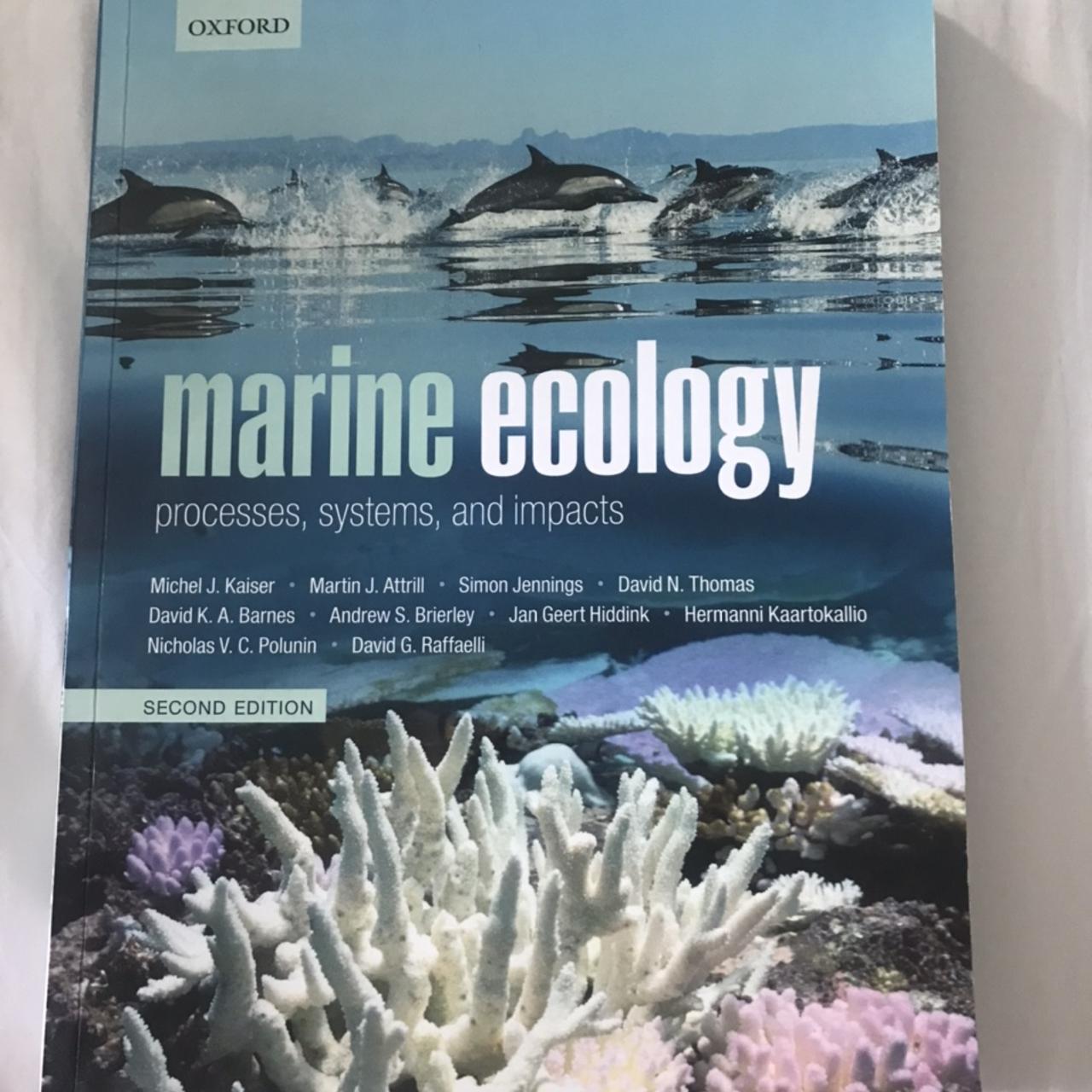 University oxford marine ecology book , brand new,... | Depop