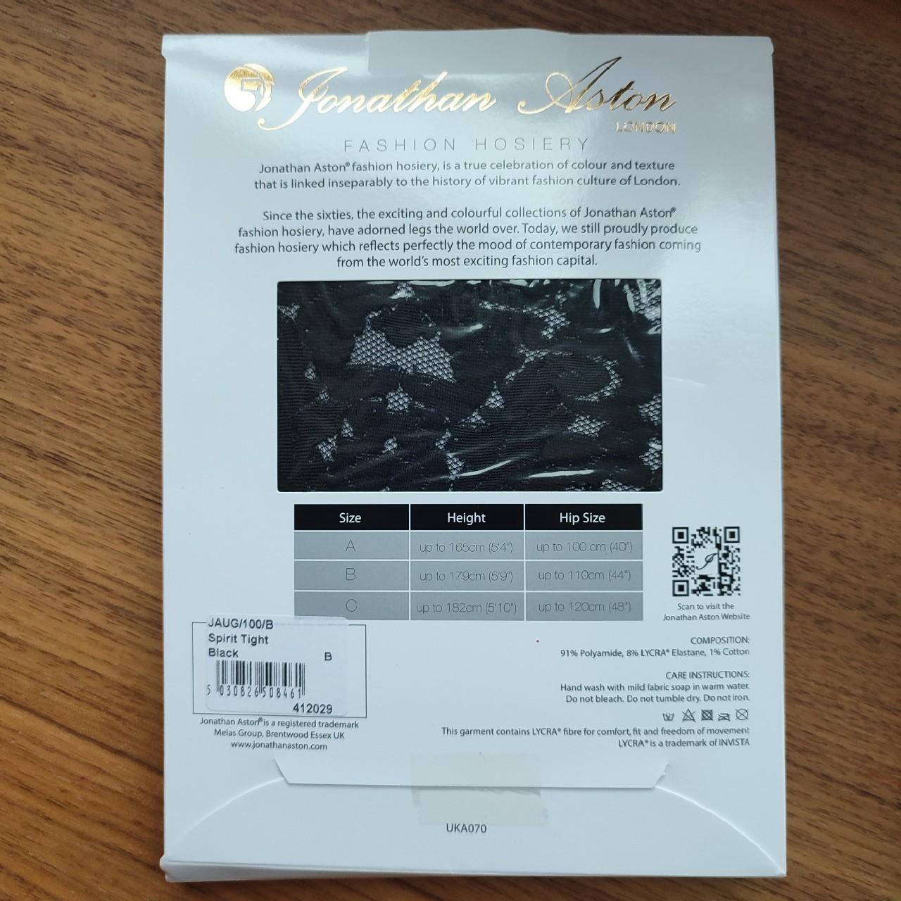 Jonathan Aston Women's Black Hosiery-tights | Depop