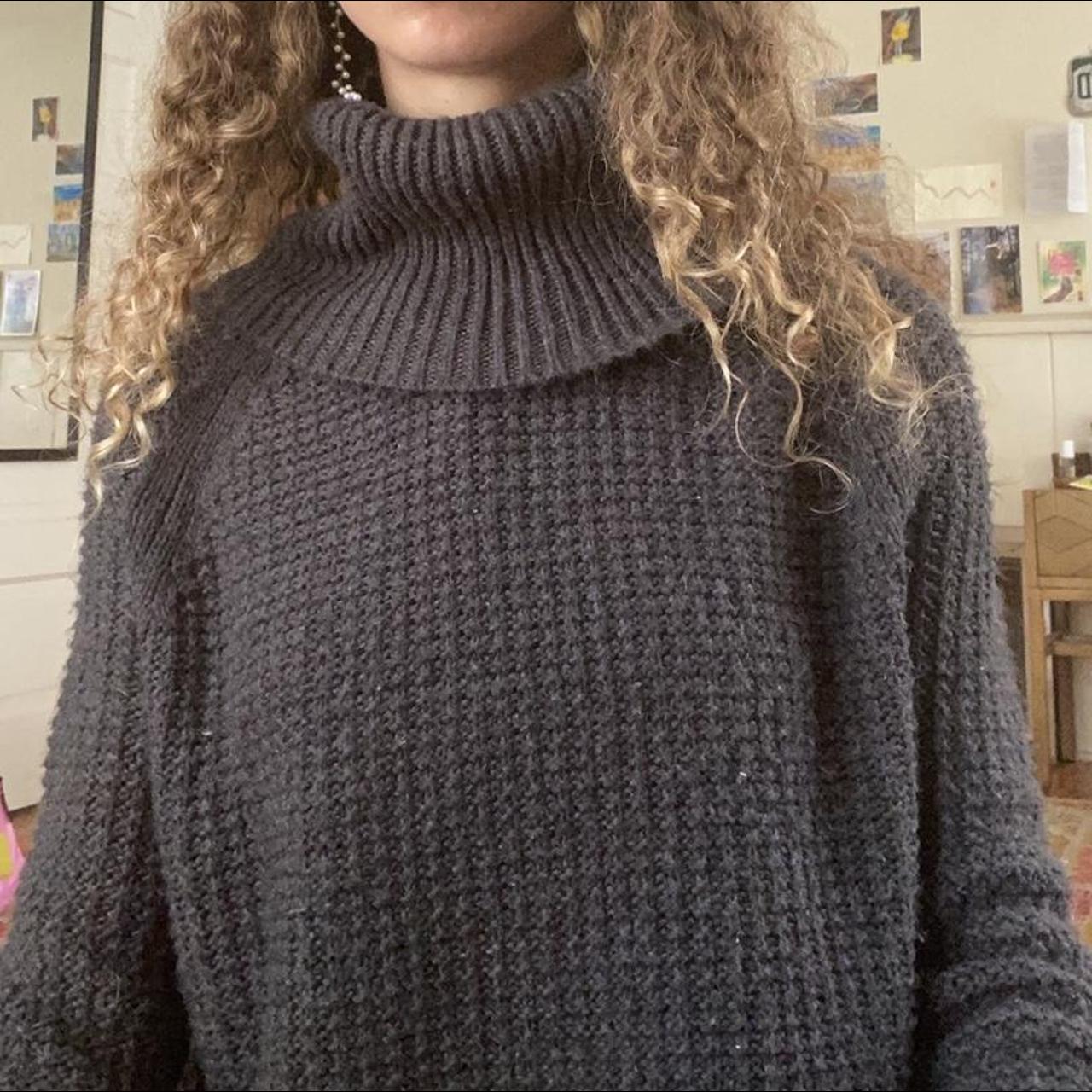 Big cozy long sleeve turtle neck sweater! Size not... - Depop
