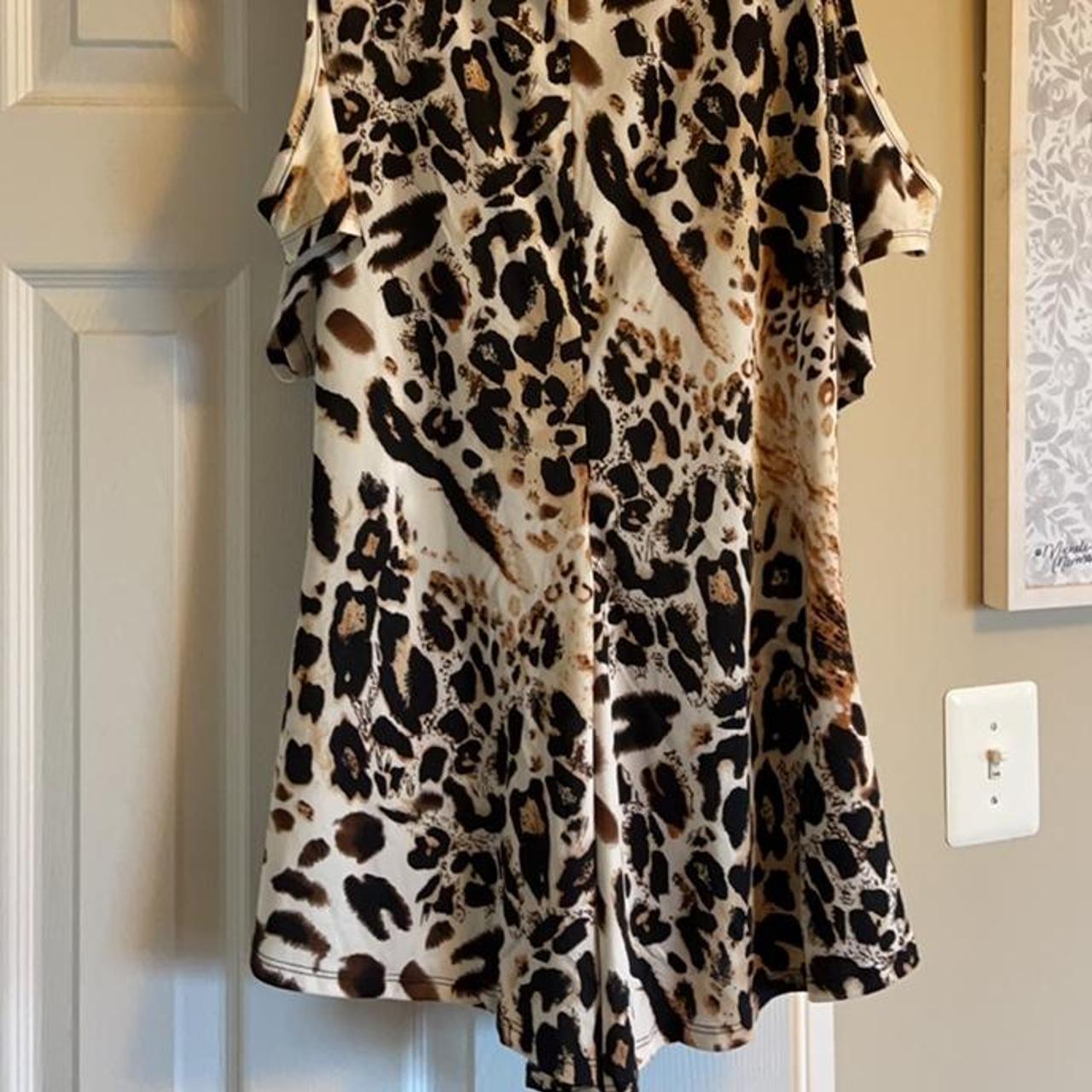 Venus multi leopard print top size XL. Never been... - Depop
