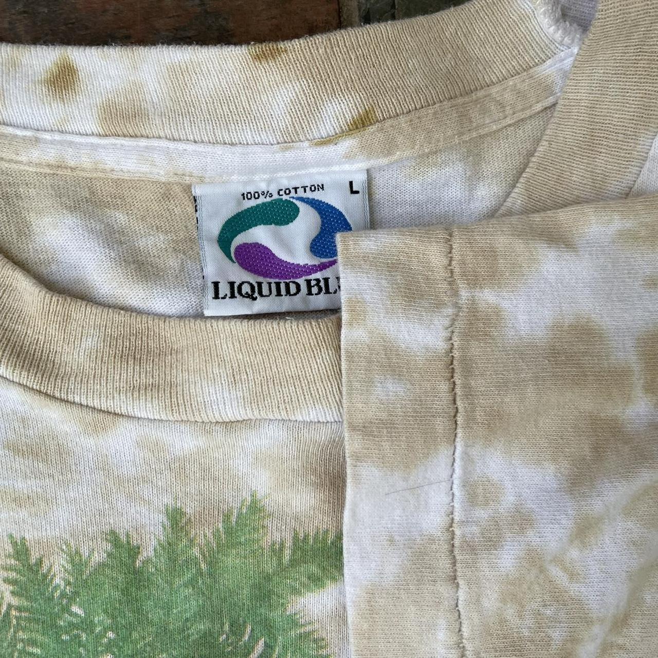 Vintage 1991 Liquid Blue Rainforest shirt Size... | Depop
