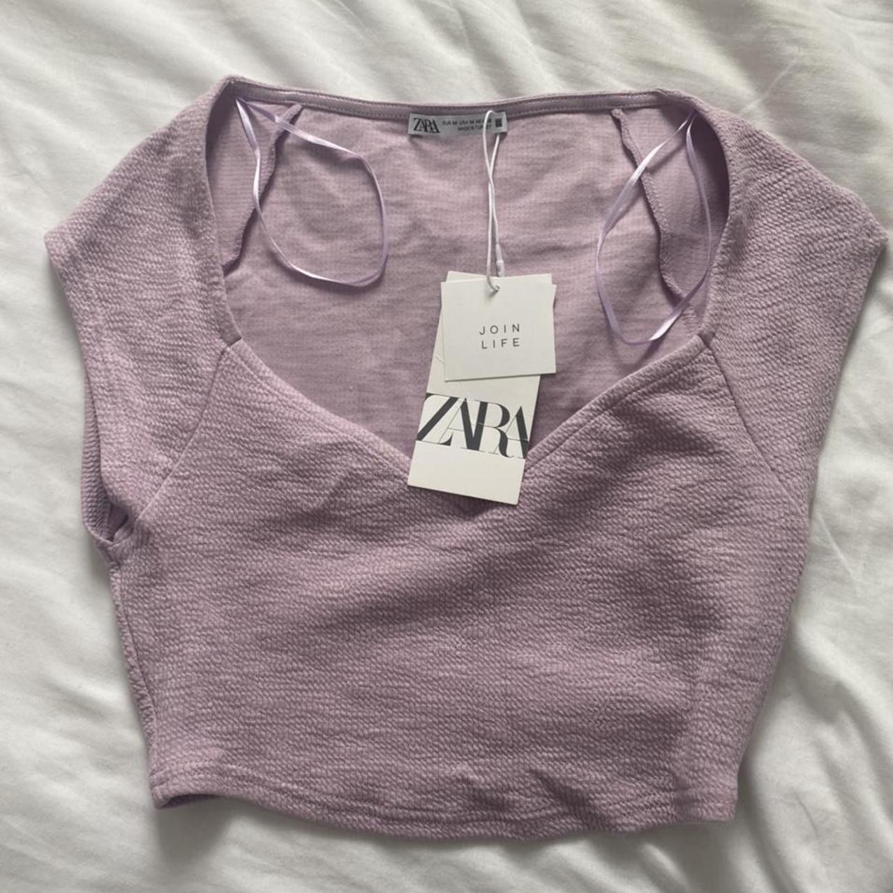 Zara top Brand new with tags Purple zara top Size... - Depop