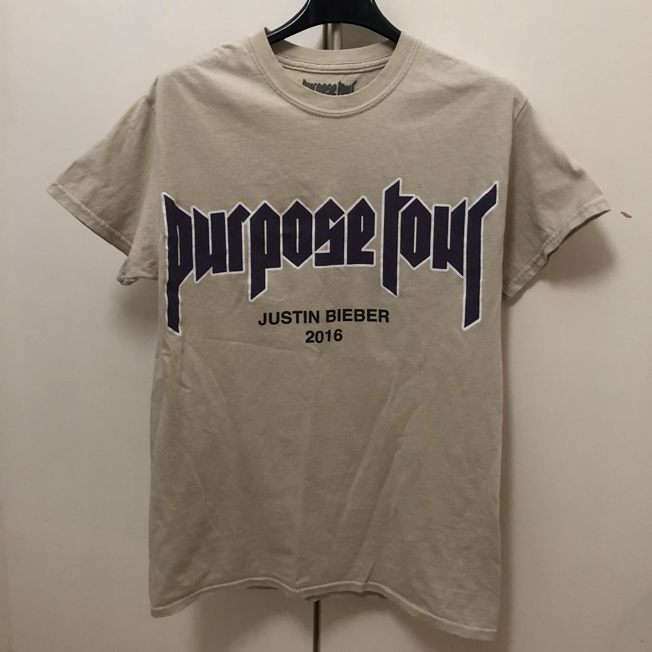official purpose tour justin bieber beige... - Depop