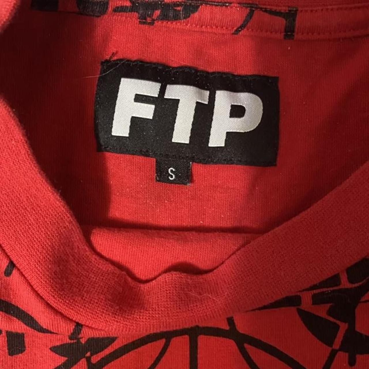 FTP Men's Red T-shirt | Depop