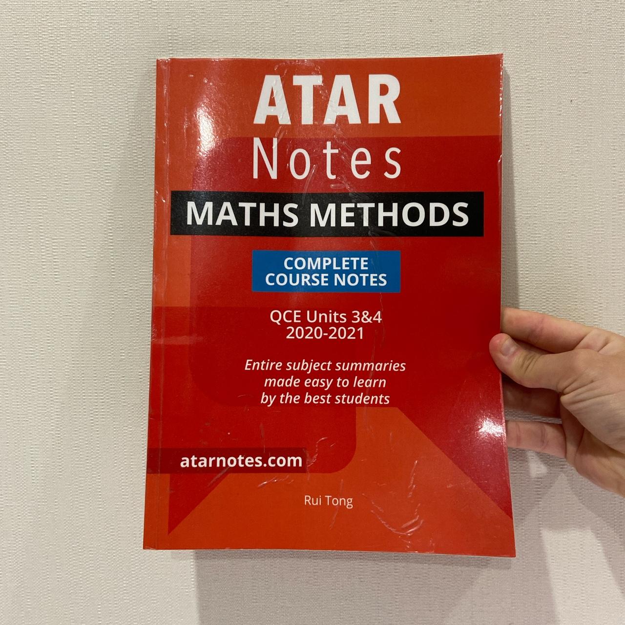 Atar Notes Maths Method study book 📚. Purchased in... - Depop