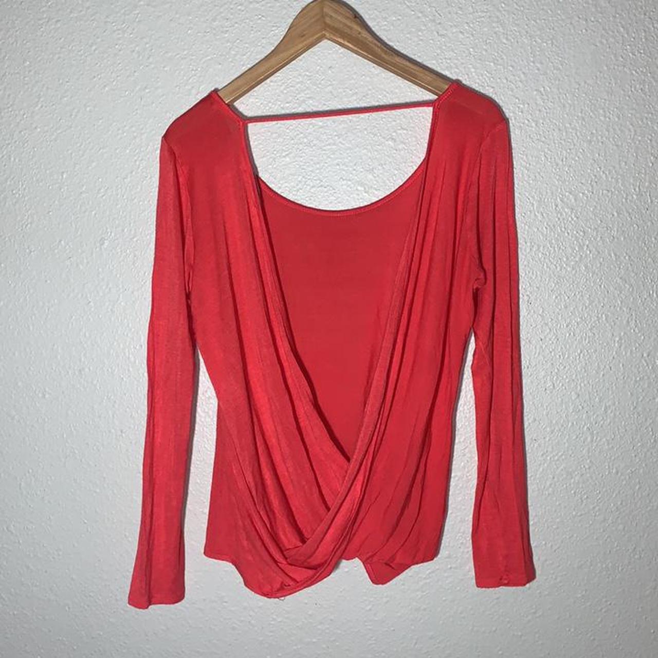 Charlotte Russ Draping Low Back Long Sleeve Super Depop