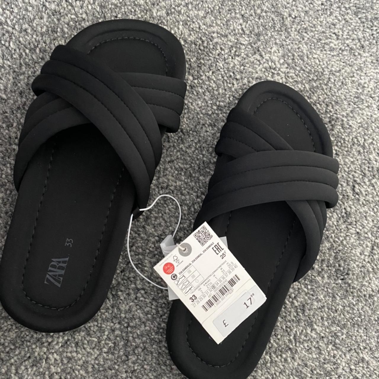 Brand new Zara kids sliders. Soft and comfortable.... - Depop