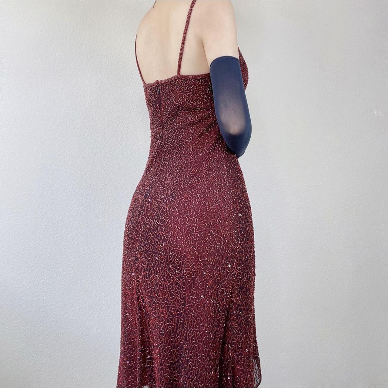 Beaded red back dress goth homecoming dress #N##N#🕊... - Depop