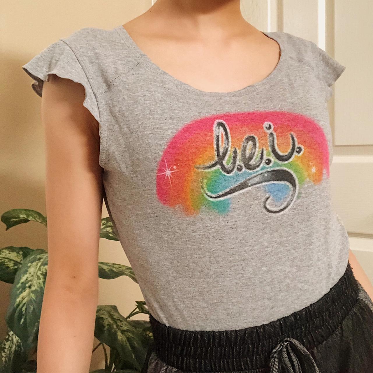 L.e.i. Women's multi T-shirt | Depop