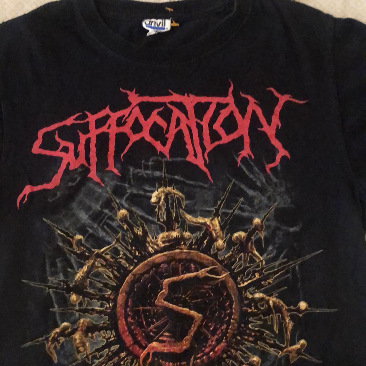 Suffocation band T-shirt size small - Depop