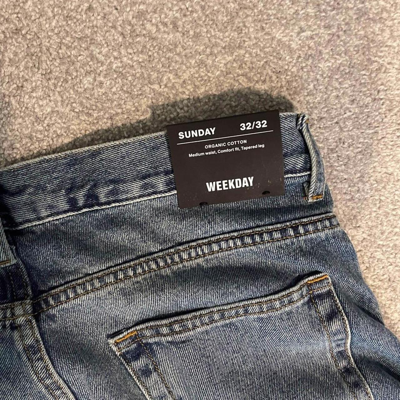 BRAND NEW MENS BLUE WEEKDAY ‘SUNDAY’ JEANS ⭐️⭐️⭐️ (OPEN... - Depop