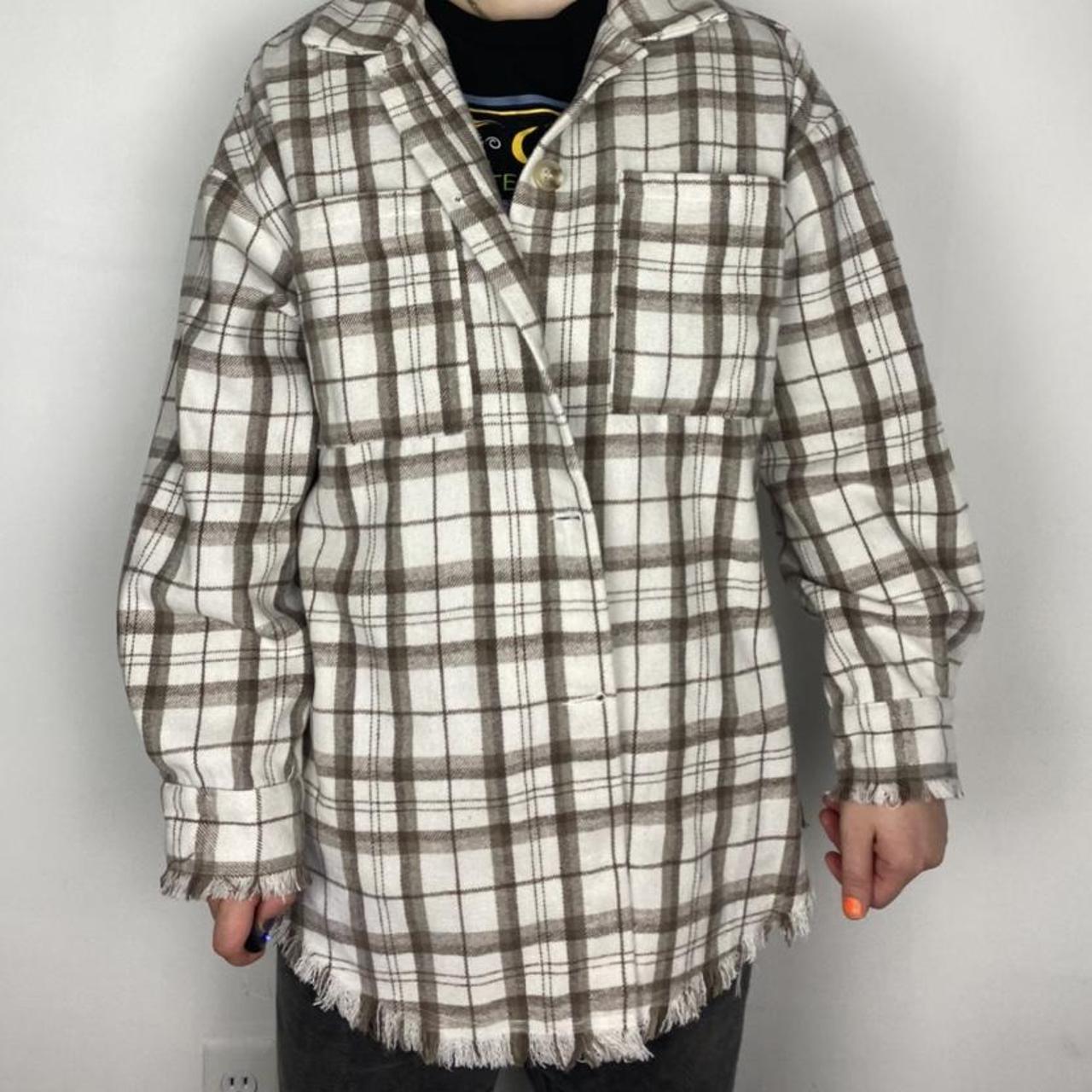 Nice heavy duty flannel Tag cut off-fits a... - Depop