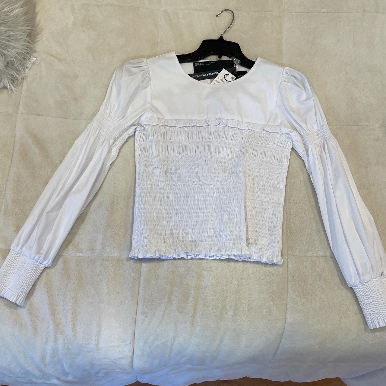NWT LUCY PARIS bloomingdales exclusive white... - Depop