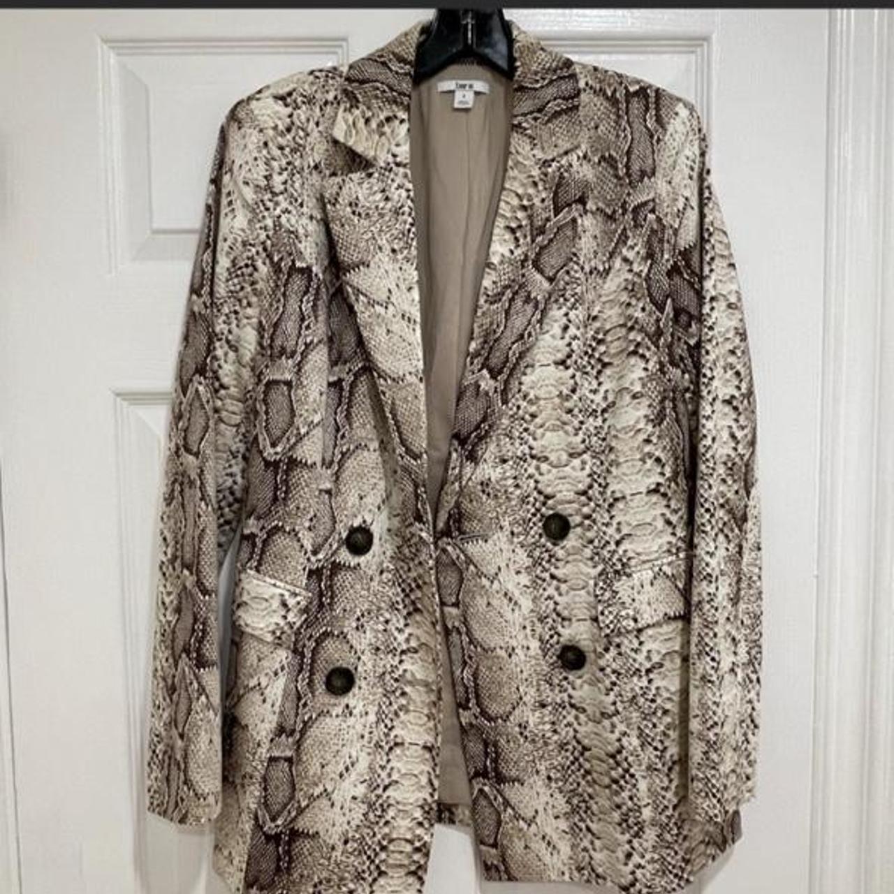 BAR iii Snake Print blazer, Small, Worn... - Depop