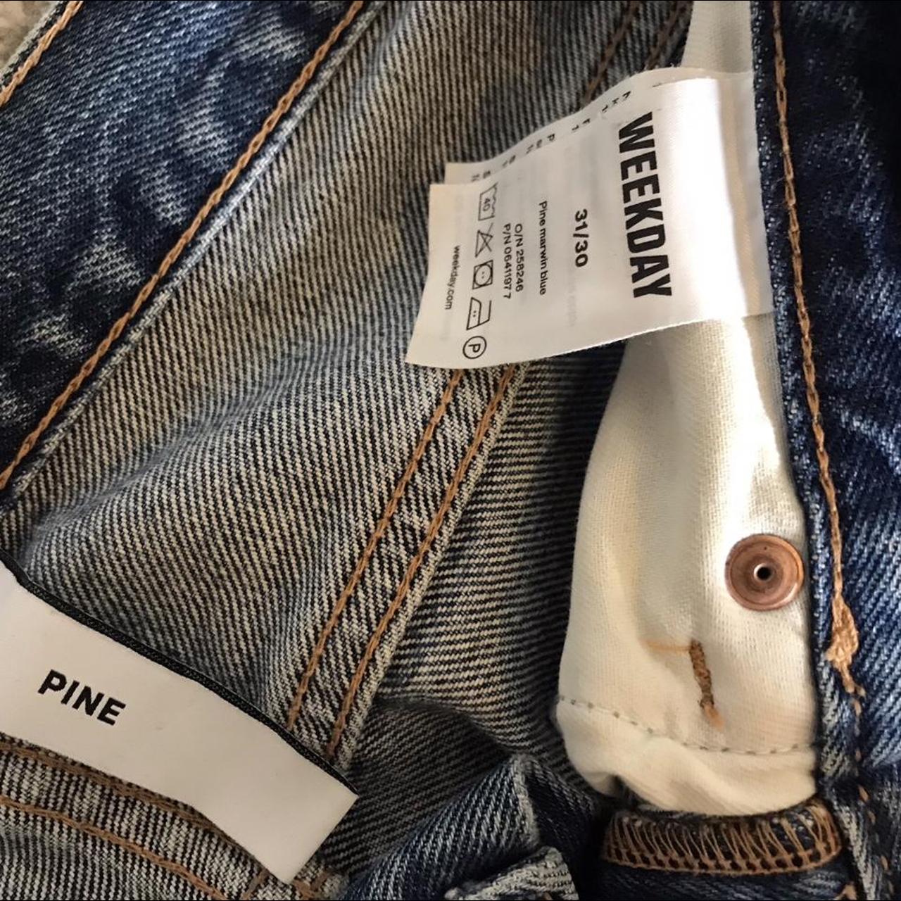 Weekday blue denim jeans. Size 31/30, ‘Pine’ style.... - Depop