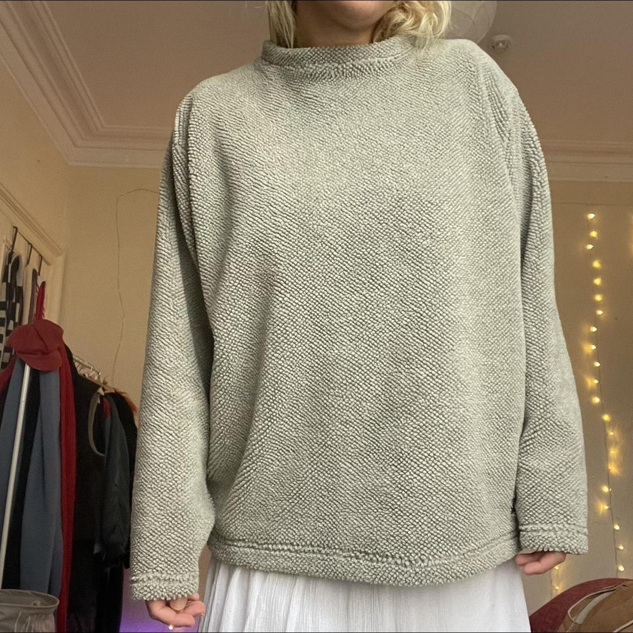 Fleece jumper in size large Cotton traders Excellent... - Depop