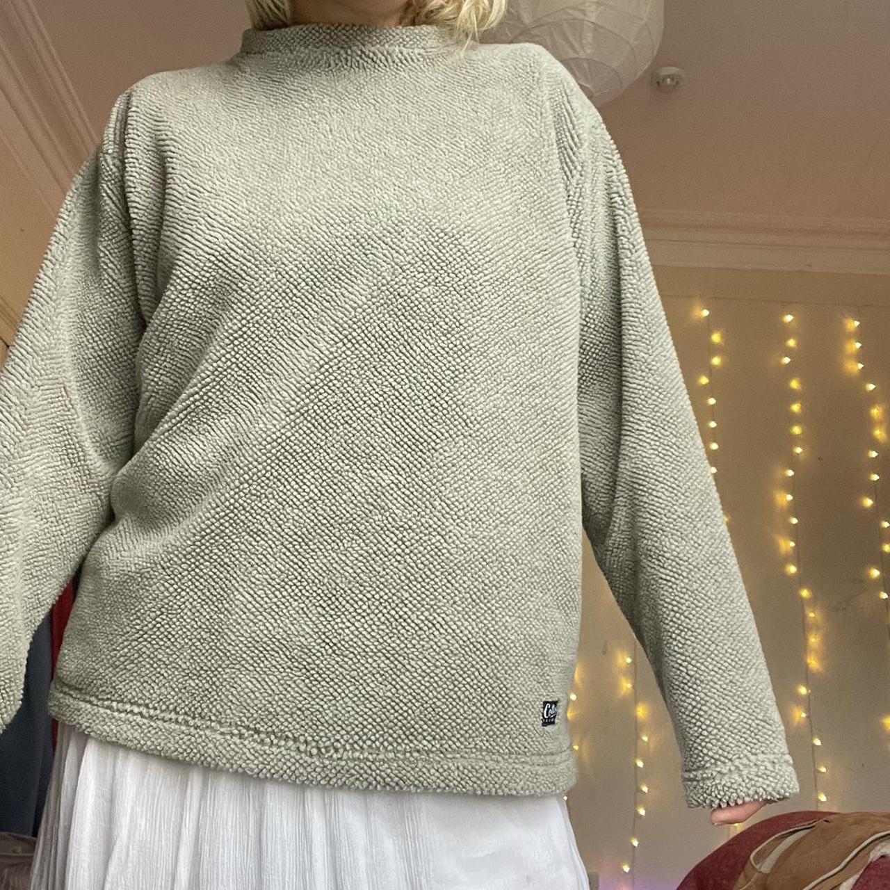 Fleece jumper in size large Cotton traders Excellent... - Depop