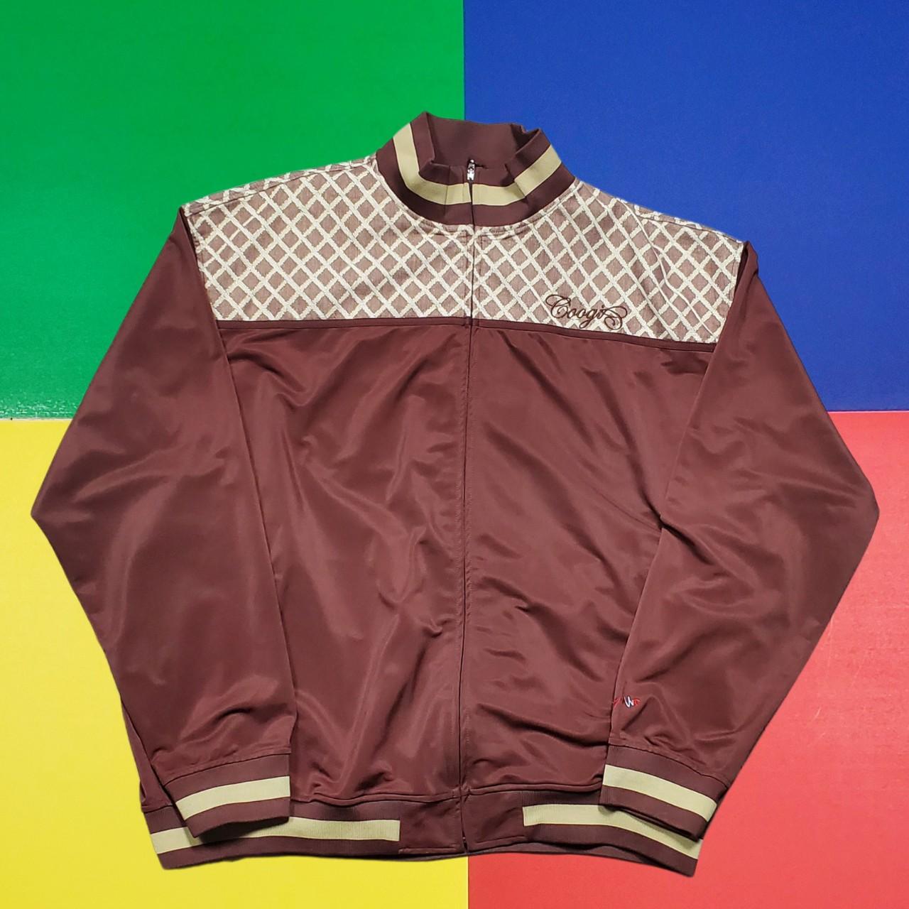 Vintage Y2K Coogi track jacket. Full zip Crewneck... - Depop