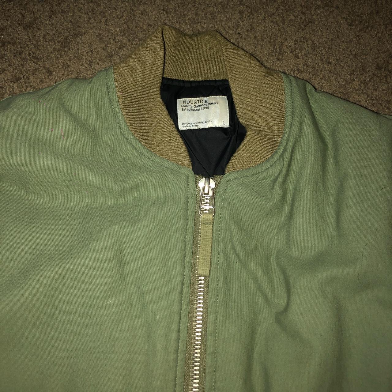 Industry Bomber Jacket Quilt/puffer lining on the... - Depop