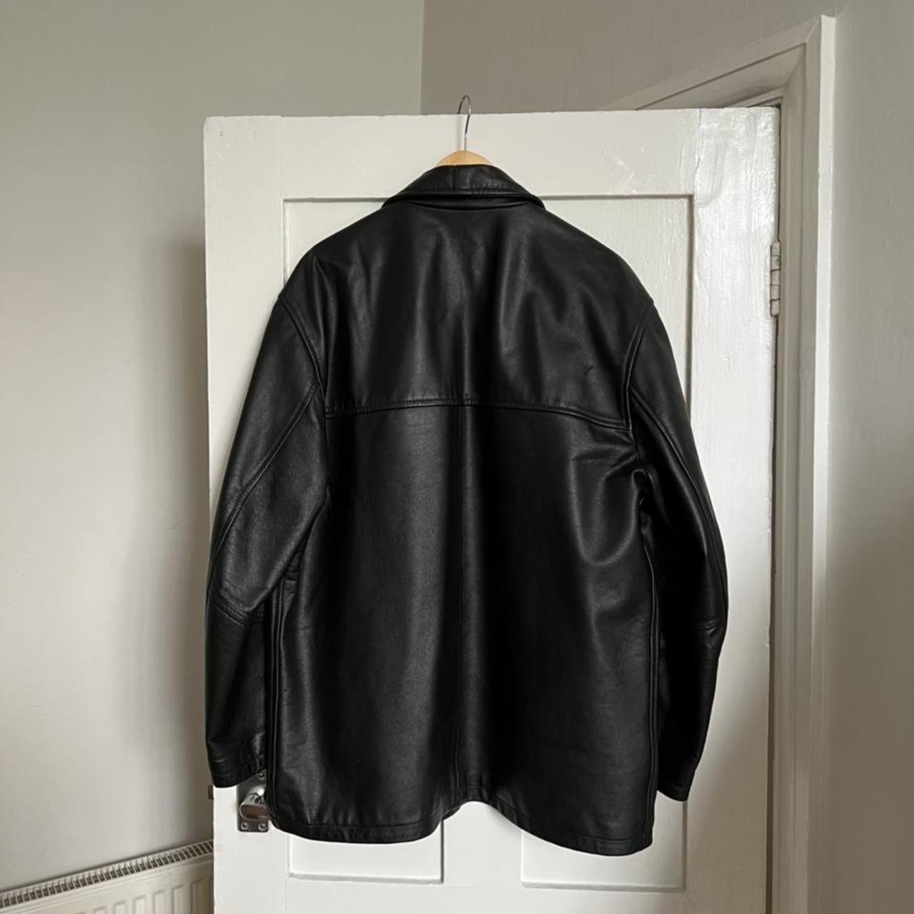 Sardar London Leather Jacket It says size Medium... - Depop