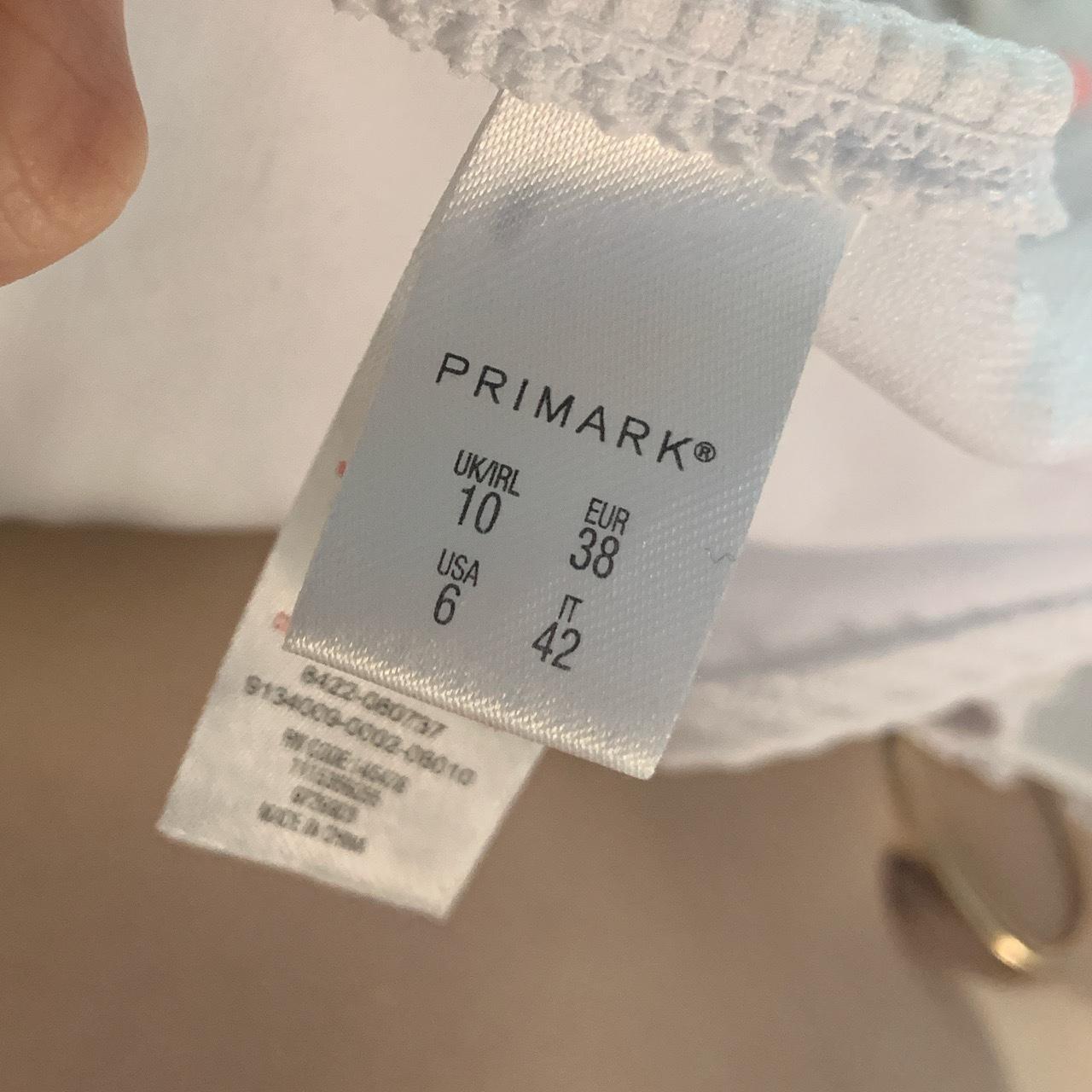 Primark Women's White and Gold Swim-briefs-shorts | Depop