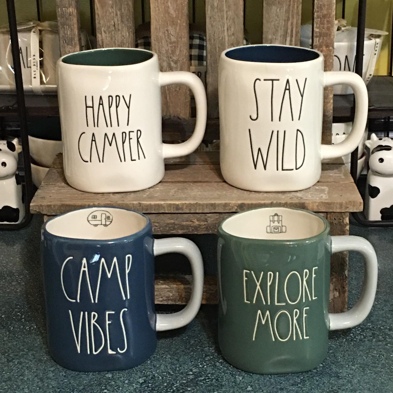 Set of 4 Rae Dunn camp mugs. NWT. Happy Camper-... - Depop