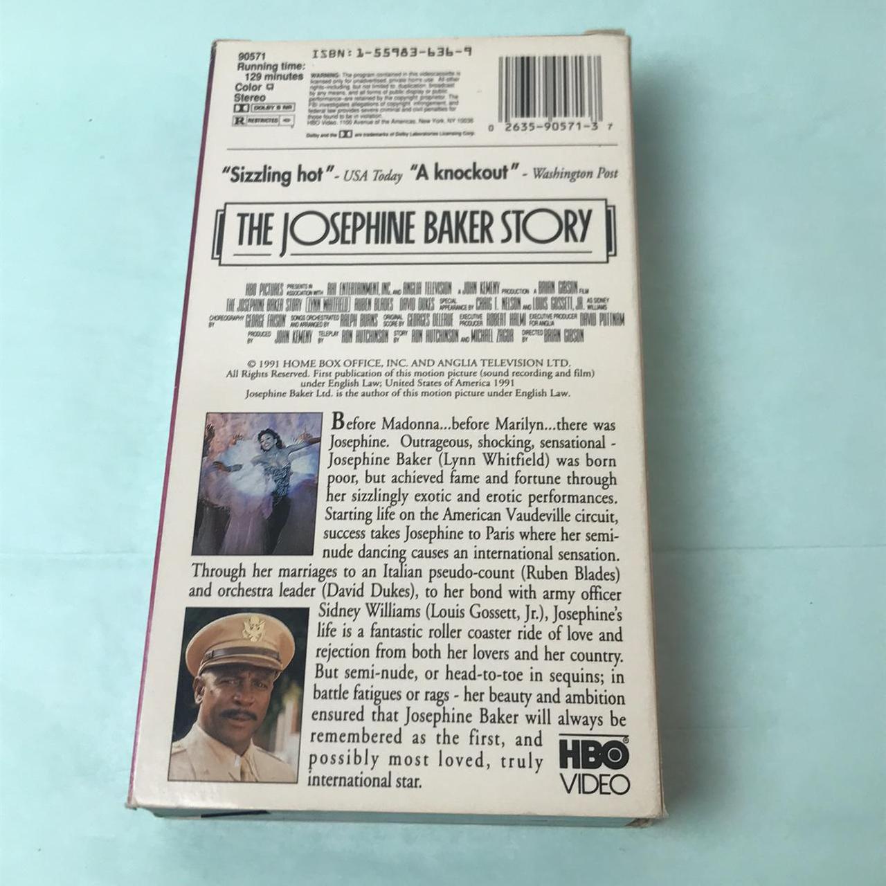 The Josephine Baker Story VHS. 1991 HBO home video... - Depop