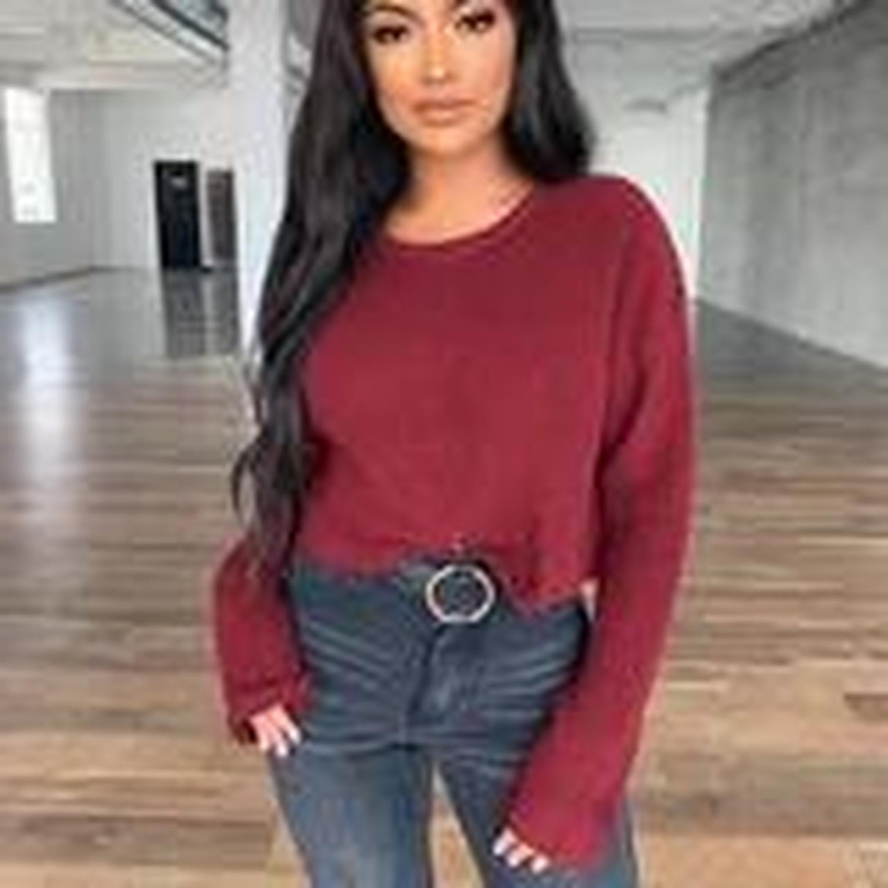 Tiger Mist Women's Burgundy | Depop