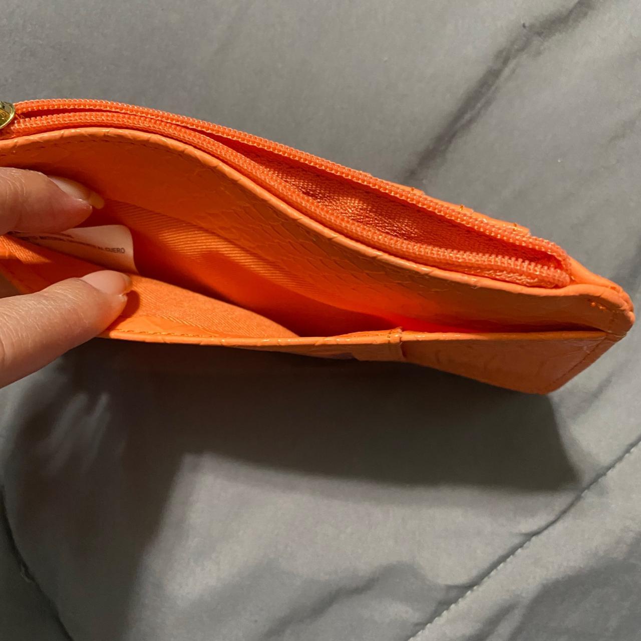 Coral wallet with id holder with credit card... - Depop