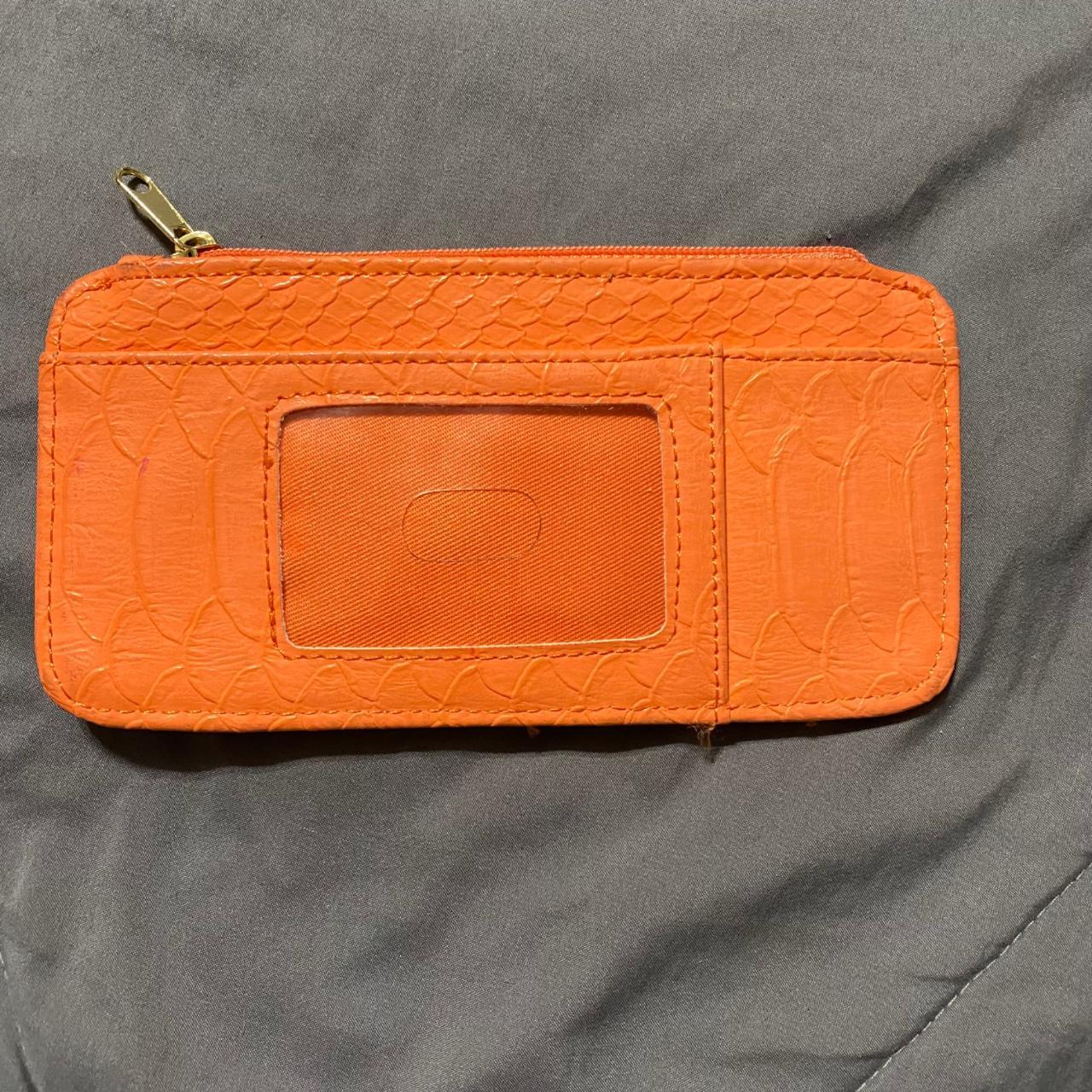 Coral wallet with id holder with credit card... - Depop