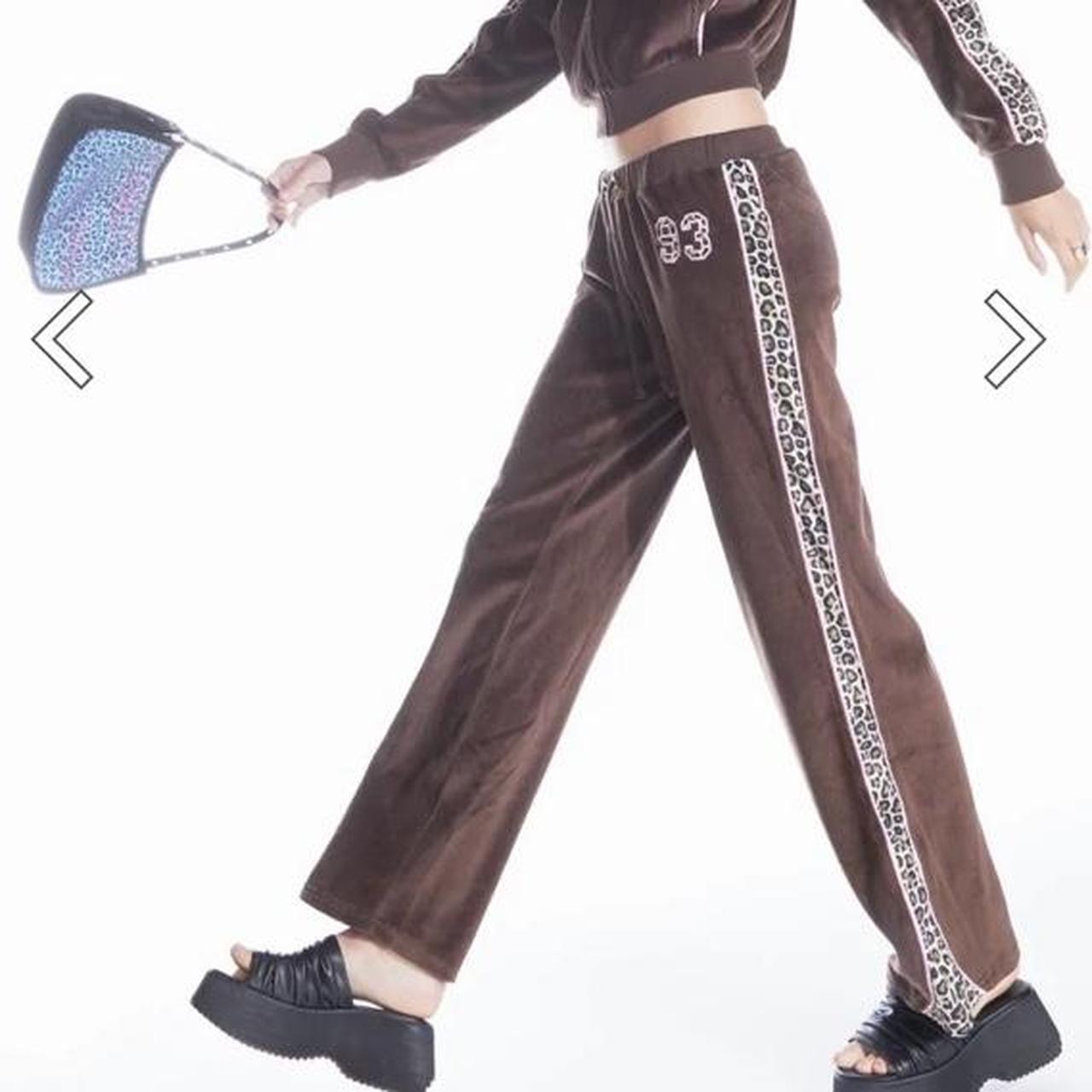 Dolls Kill Women's Brown and Pink Joggers-tracksuits | Depop