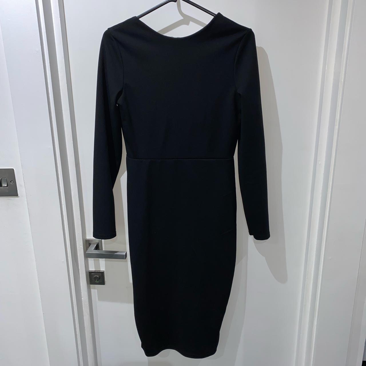 Missguided black backless midi dress Worn once too... - Depop