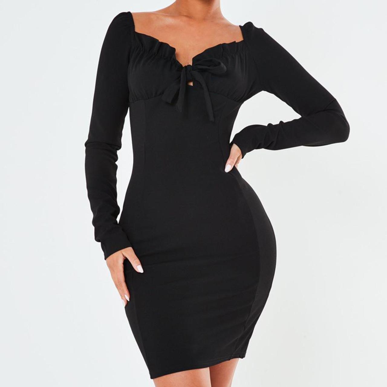 Brand new size 10 Missguided black milkmaid tie... - Depop