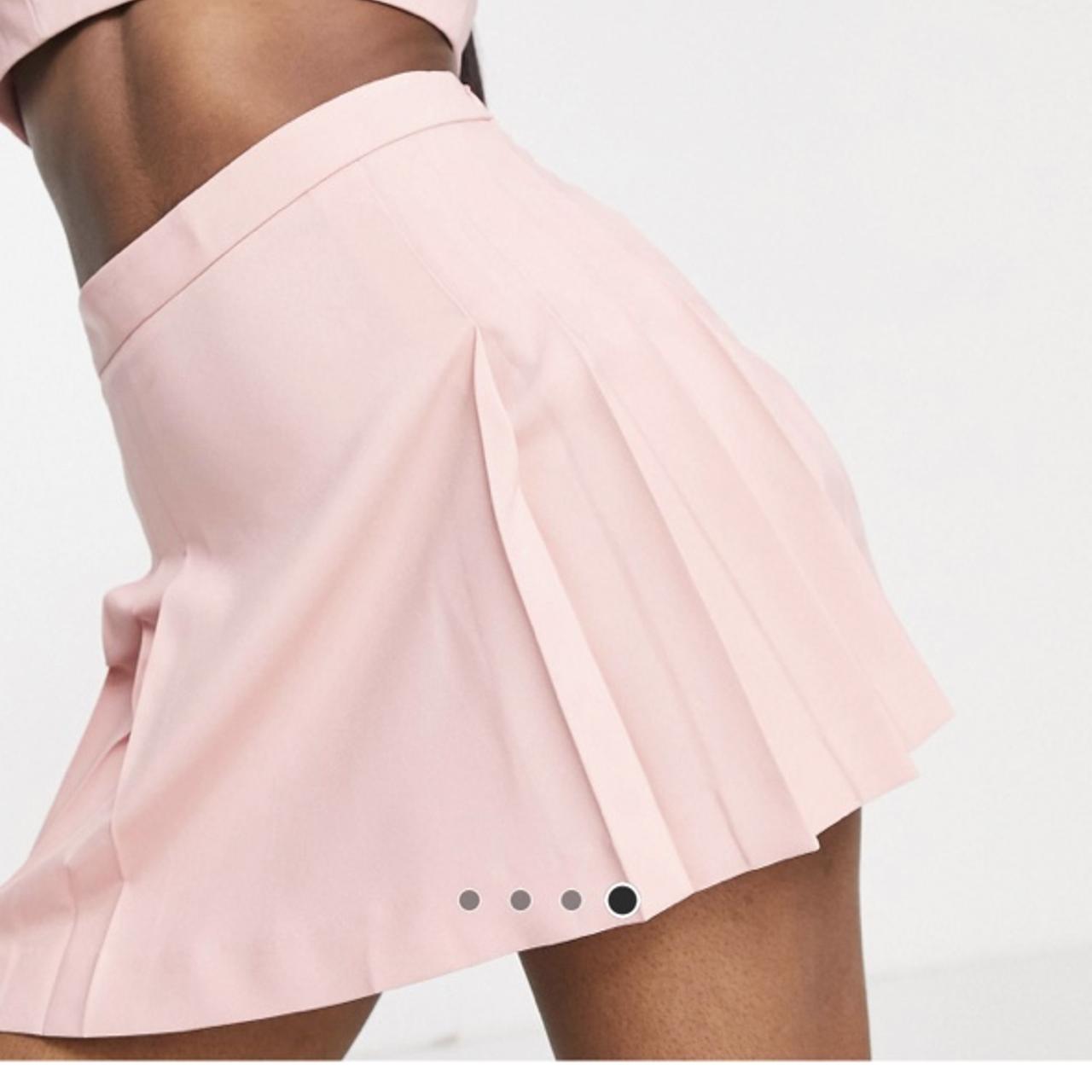 ASOS 3 piece pink co ord Blazer Skirt Crop... - Depop