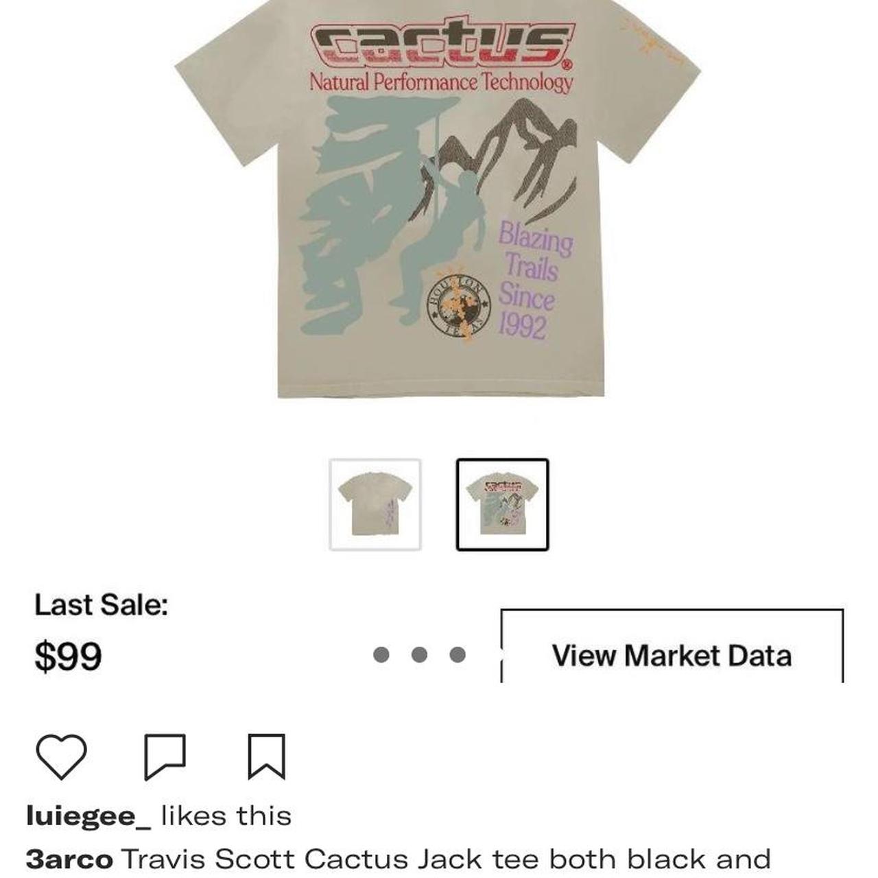 Just the beige Travis Scott cactus Jack tee - Depop