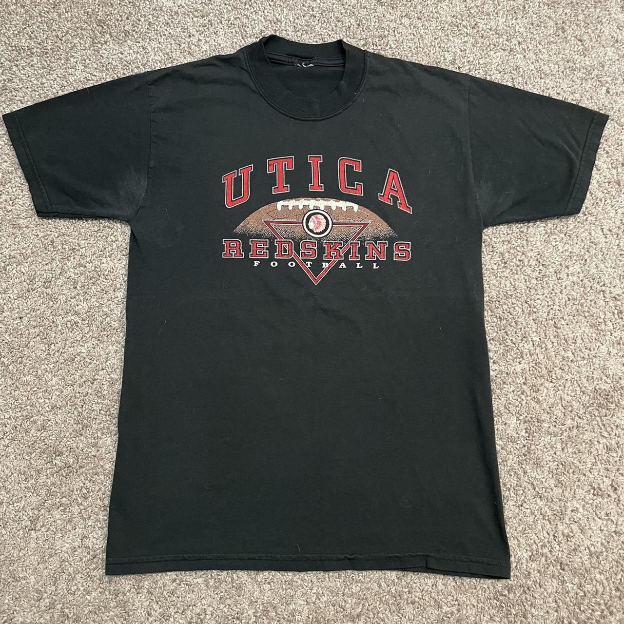 90s Utica Redskins Football Vintage High School... - Depop