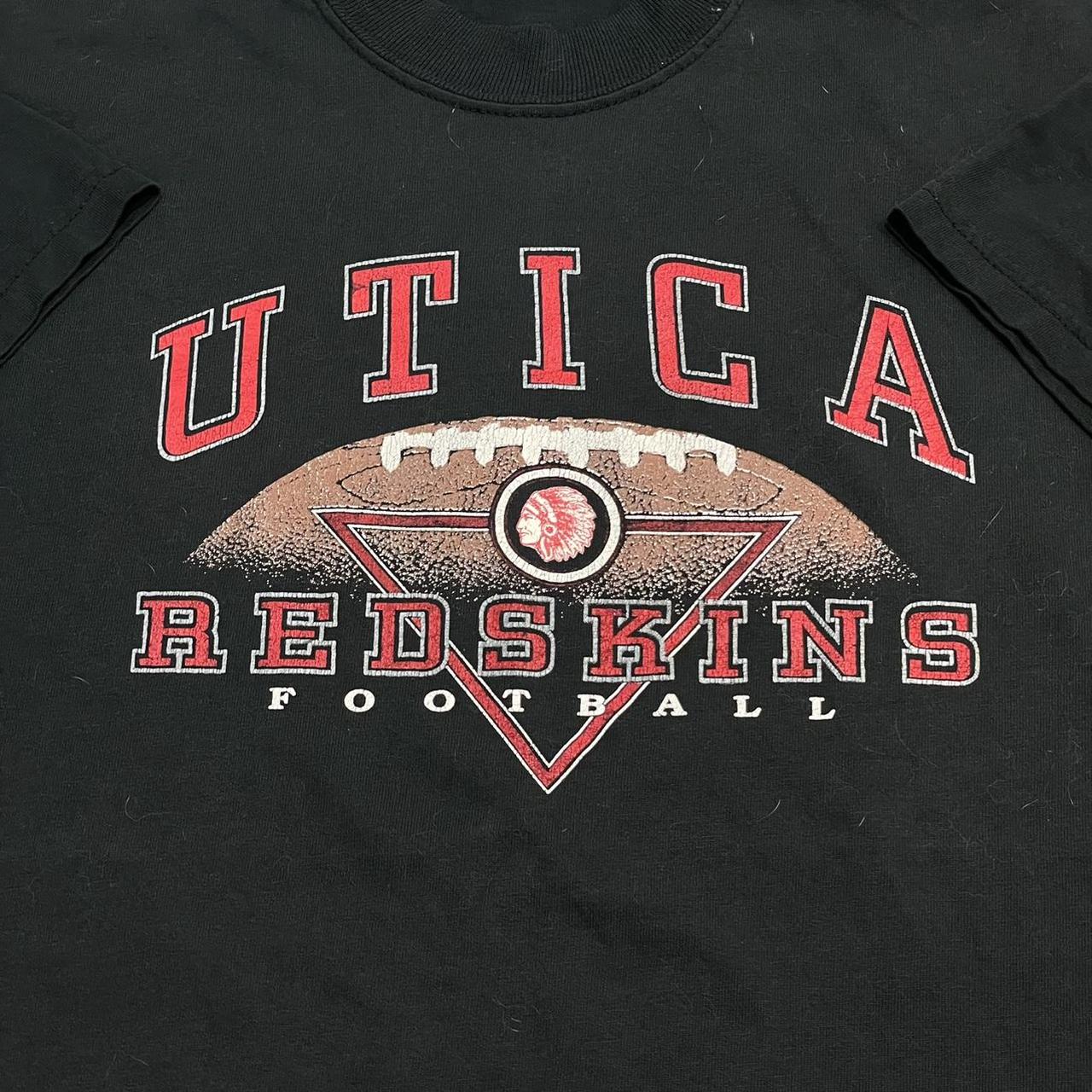 90s Utica Redskins Football Vintage High School... - Depop