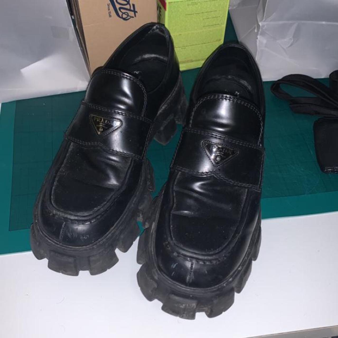 Chunky Prada Loafers Bought from flag ship can show... - Depop