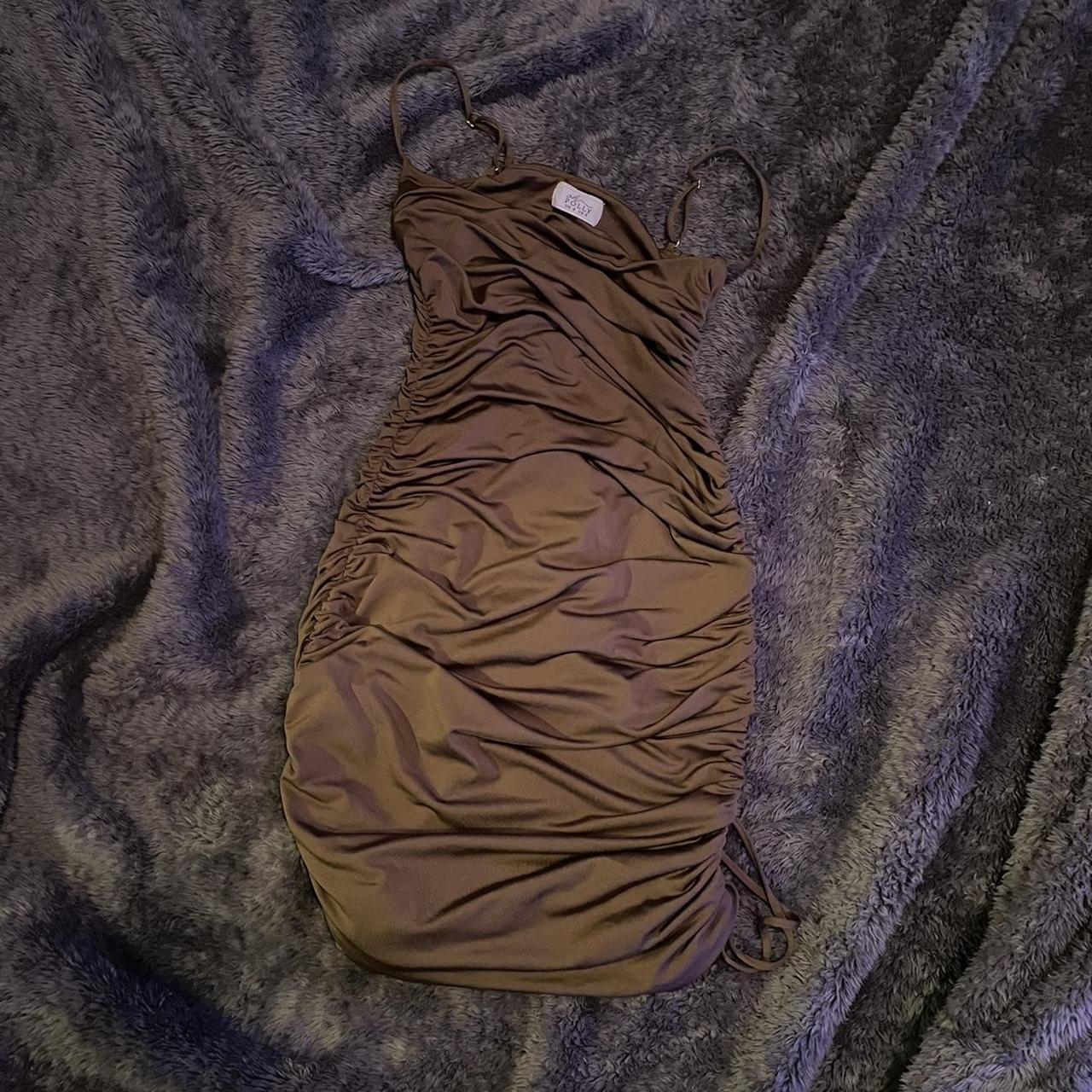Oh Polly Simpler Times Asymmetric Ruched Mini Dress... - Depop Oh Polly Simpler Times Asymmetric Ruched Mini Dress... - Depop